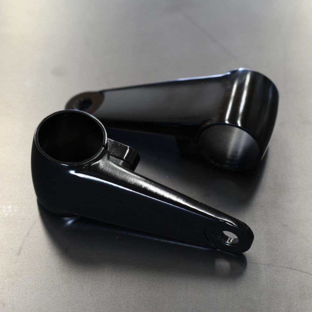 Headlight Brackets - Black Aluminum